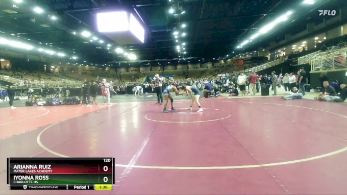120 lbs 3rd Place Match - Arianna Ruiz, Mater Lakes Academy vs Iyonna ...