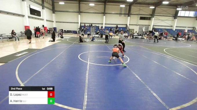 65 lbs 2nd Place - Dominik Lopez, Mustang WC vs Asher Harris, Illinois ...