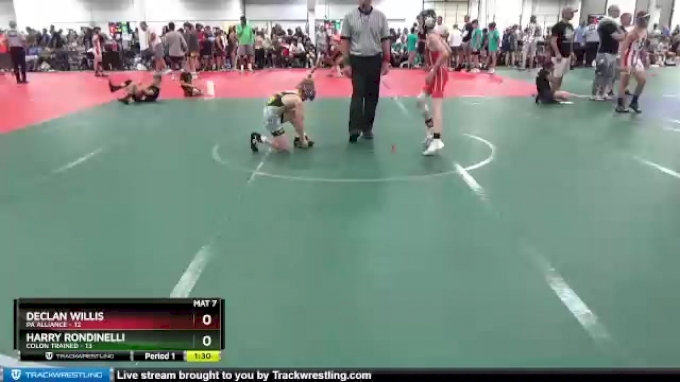 68 lbs Round 5 (8 Team) - Declan Willis, PA Alliance vs Harry ...