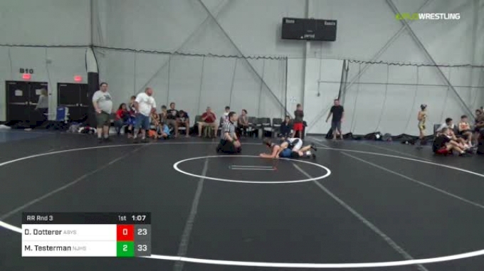 100 lbs Rr Rnd 3 - Drew Dotterer, Team Abyss vs Mason Testerman, NJ Hit ...