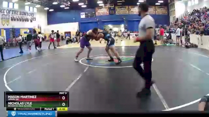 220 lbs Cons. Round 2 - Mason Martinez, Vipers WC vs Nicholas Lyle ...