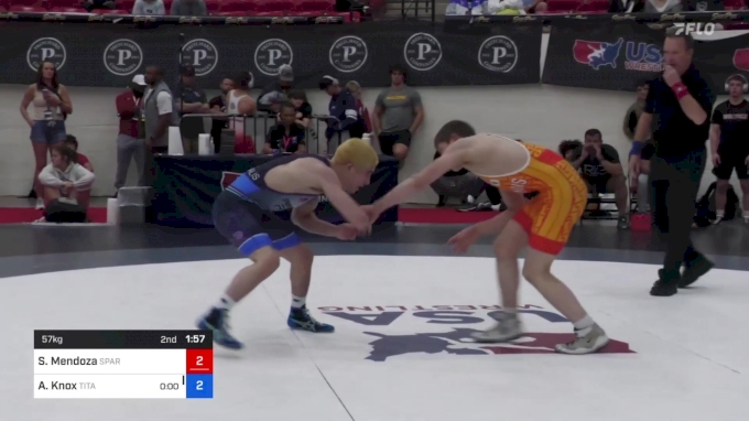 57 kg 3rd Place - Seth Mendoza, SPAR Wrestling Academy vs Anthony Knox ...