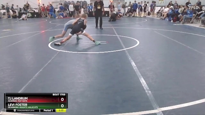 100 lbs Champ. Round 1 - Tj Landrum, Algonac Mat Rats vs Levi Foster ...