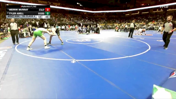 165 Class 4 lbs 3rd Place Match - Merrik Murray, Staley vs Tyler Abell ...