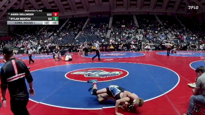 1A-120 lbs Cons. Round 1 - Aiden Dellinger, Oglethorpe County vs Rylan ...