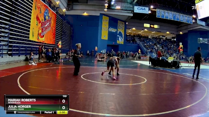 110 lbs Quarterfinal - Julia Horger, Conwell Egan vs Mariah Roberts ...