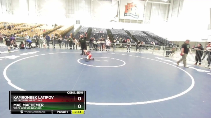 53 lbs Cons. Semi - Kamronbek Latipov, Willpower Wrestling vs Mae ...