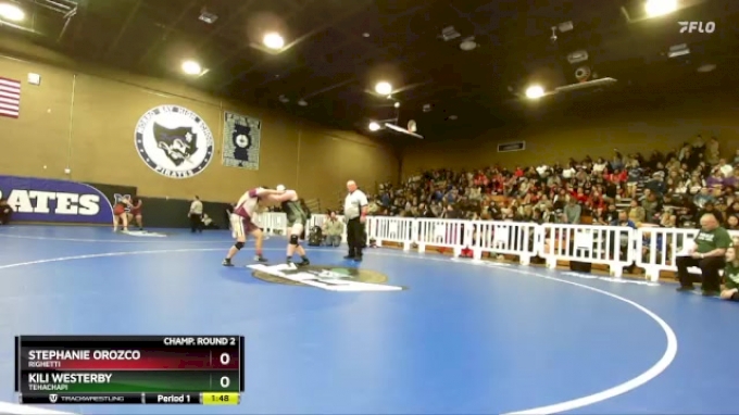 190 lbs Champ. Round 2 - Kili Westerby, Tehachapi vs Stephanie Orozco ...