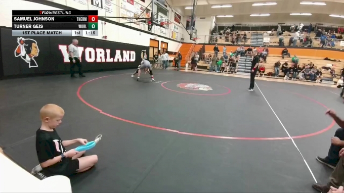 145 lbs 1st Place Match - Turner Geis, Worland Middle School vs Samuel ...