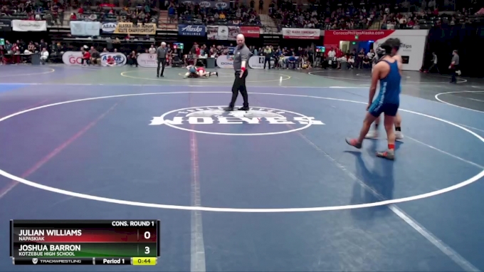 135 lbs Cons. Round 1 - Julian Williams, Napaskiak vs Joshua Barron ...