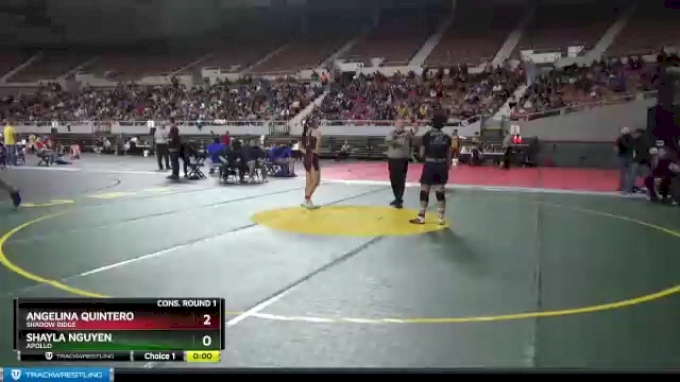 132 lbs Cons. Round 1 - Shayla Nguyen, Apollo vs Angelina Quintero ...