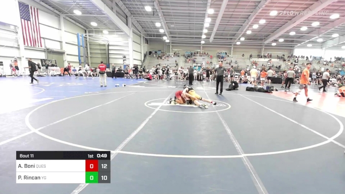 100 lbs Quarterfinal - Antonio Boni, Quest School Of Wrestling vs Peter ...