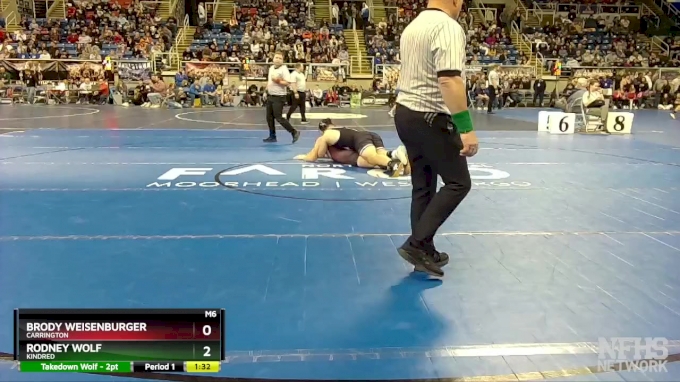 285 lbs Champ. Round 1 - Brody Weisenburger, Carrington vs Rodney Wolf ...