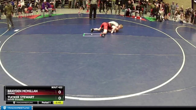 86 lbs 5th Place Match - Tucker Stewart, Wayne Badgers vs Brayden ...