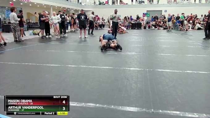 157 lbs Cons. Semi - Arthur Vanderpool, Suwannee vs Mason Obama ...