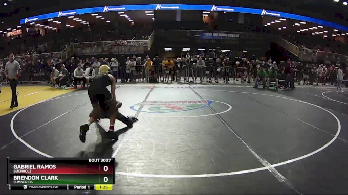 3A 106 lbs Champ. Round 1 - Brendon Clark, Sumner Hs vs Gabriel Ramos ...