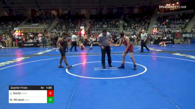110 lbs Quarterfinal - Jude Smith, Standfast vs Noah Mirabal, Daniel ...
