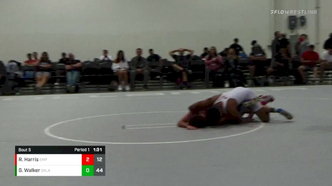 120 lbs Round 2 (6 Team) - Gage Walker, Team Oklahoma vs Ray Ray Harris ...