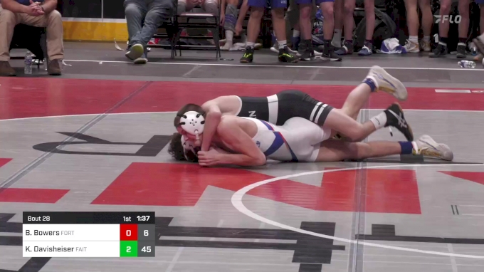 107 lbs Final - Brady Bowers, Fort Leboeuf vs Kole Davisheiser, Faith ...
