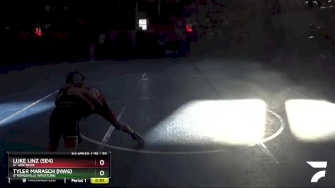 55 lbs Champ. Round 1 - Luke Linz (se4), St Gertrude vs Tyler Marasch ...