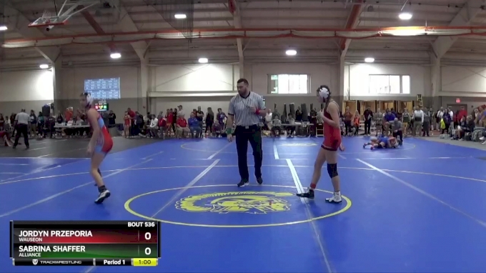 105 lbs Cons. Round 3 - Sabrina Shaffer, ALLIANCE vs Jordyn Przeporia ...