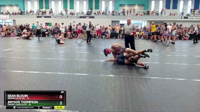 150 lbs Round 2 (4 Team) - Sean Blouin, Bronco Elite WC vs Bryson ...