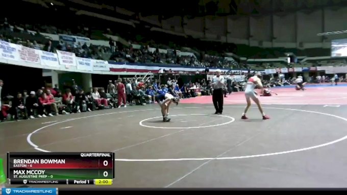 113 lbs Quarterfinals (8 Team) - Brendan Bowman, Easton vs Max McCoy ...