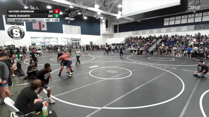 285 lbs Champ. Round 1 - Vince Rodarte, South Hills High School vs ...