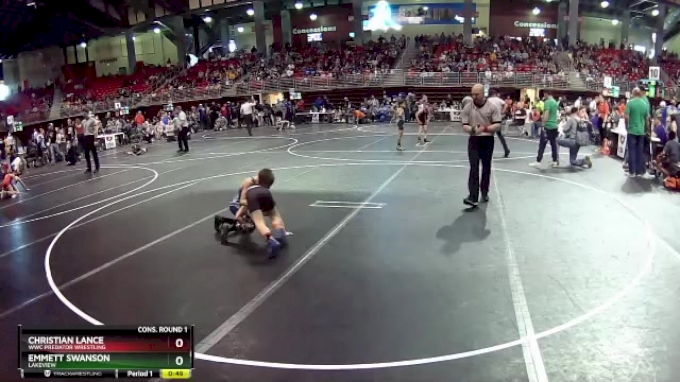 65 lbs Cons. Round 1 - Christian Lance, WWC Predator Wrestling vs ...