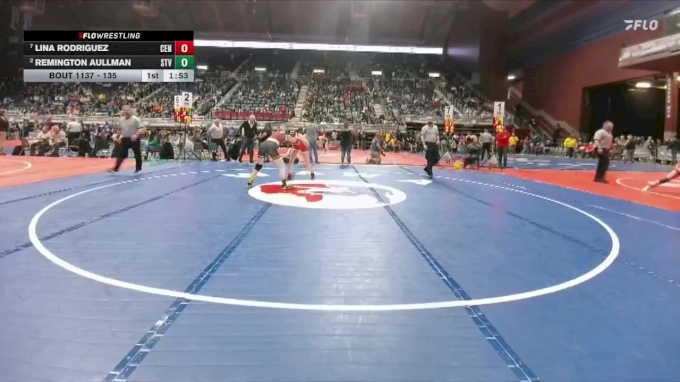 135 lbs Quarterfinal - Lina Rodriguez, Cheyenne Central vs Remington ...