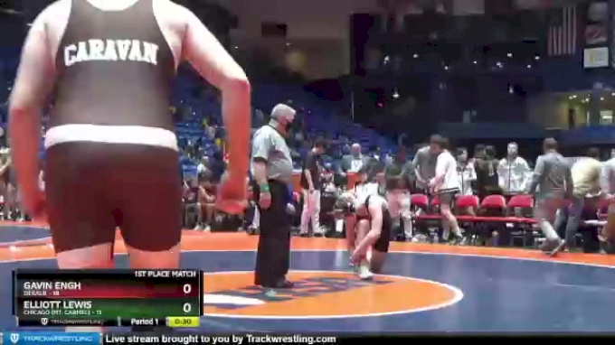 285 lbs Finals (8 Team) - Nate Sauer, DeKalb vs Ryan Boersma, Chicago ...