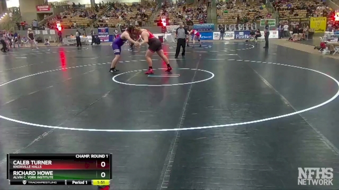 A 285 lbs Champ. Round 1 - Caleb Turner, Knoxville Halls vs Richard ...