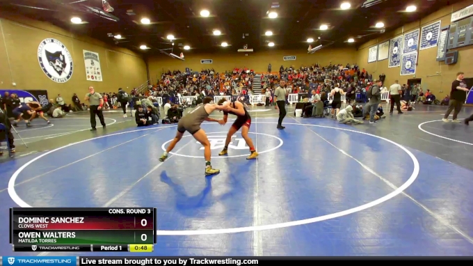 138 lbs Cons. Round 3 - Owen Walters, Matilda Torres vs Dominic Sanchez ...