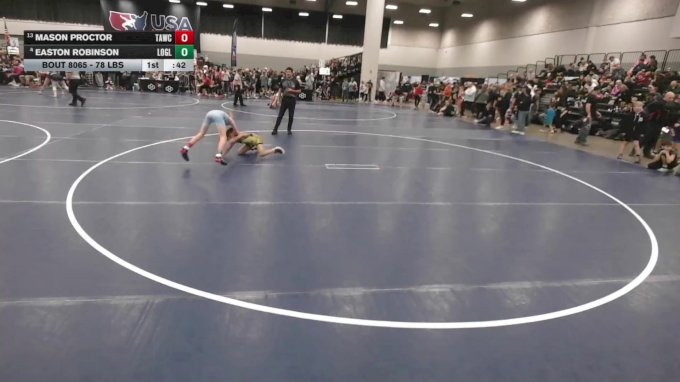 78 lbs Champ. Rd Of 16 - Mason Proctor, Team Action Wrestling Club vs ...