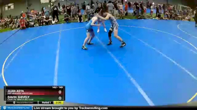 149 lbs Round 2 - Juan Asta, Mat Invaders Wrestling vs Davin Shively ...