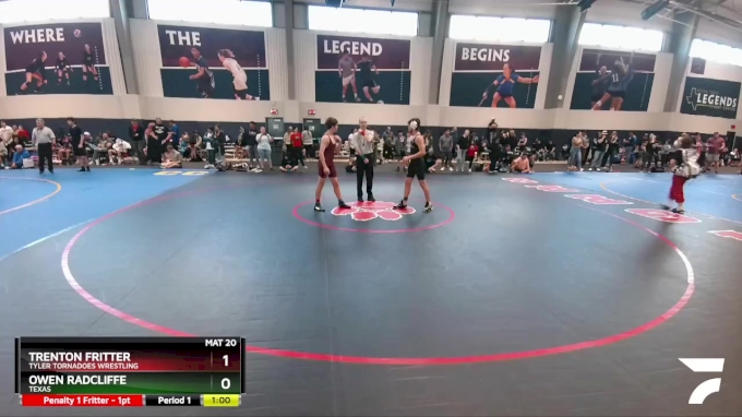 140 lbs Cons. Round 3 - Trenton Fritter, Tyler Tornadoes Wrestling vs ...