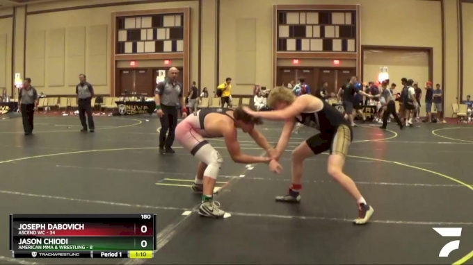 180 lbs Finals (8 Team) - Joseph Dabovich, Ascend WC vs Jason Chiodi ...