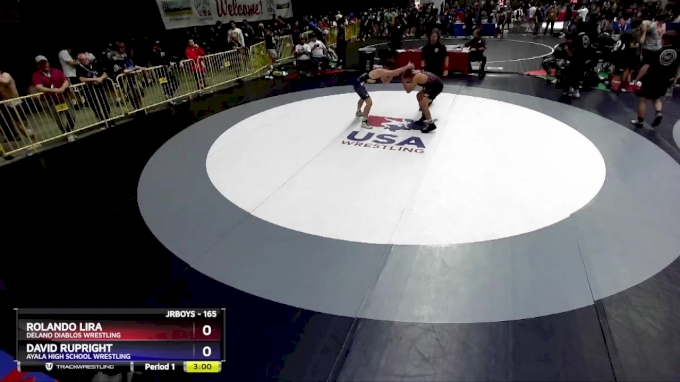 165 lbs Cons. Round 3 - Rolando Lira, Delano Diablos Wrestling vs David ...