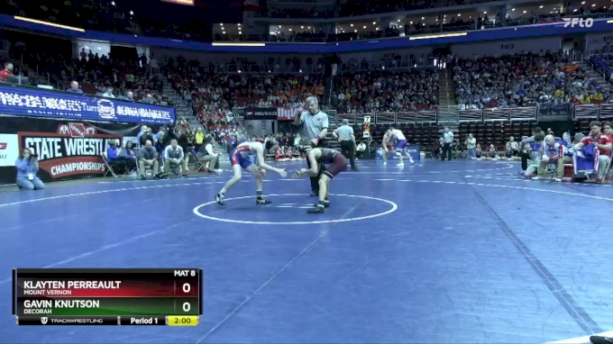2A-106 lbs Champ. Round 2 - Klayten Perreault, Mount Vernon vs Gavin ...