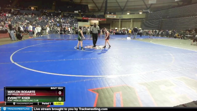 84 lbs Cons. Semi - Waylon Rodarte, Mat Demon Wrestling Club vs Everett ...