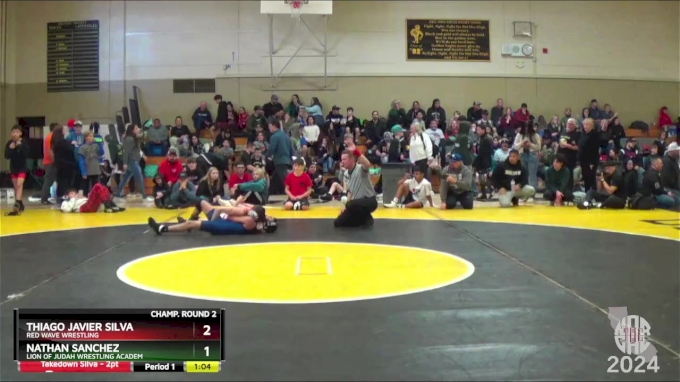 89 lbs Champ. Round 2 - Thiago Javier Silva, Red Wave Wrestling vs ...