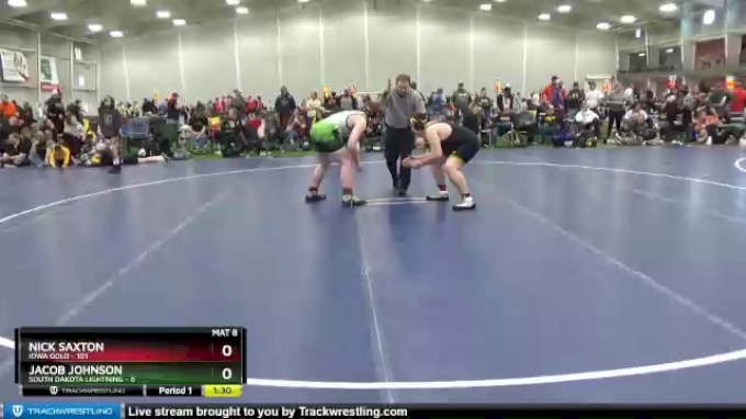 250 lbs Round 4 (6 Team) - Nick Saxton, Iowa Gold vs Jacob Johnson ...
