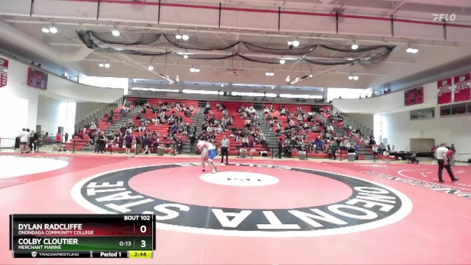 165 lbs Champ. Round 2 - Colby Cloutier, Merchant Marine vs Dylan ...