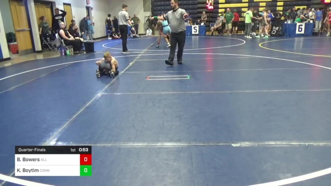 52 lbs Quarterfinal - Brody Bowers, All American WC vs Kase Boytim ...