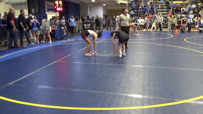 100 lbs Round Of 16 - Jahmiah Bey, Steubenville-OH vs Ava Dively ...