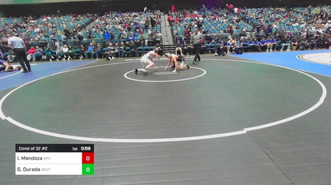 113 lbs Consi Of 32 #2 - Isiaih Mendoza, Apple Valley vs Gavin Ourada ...
