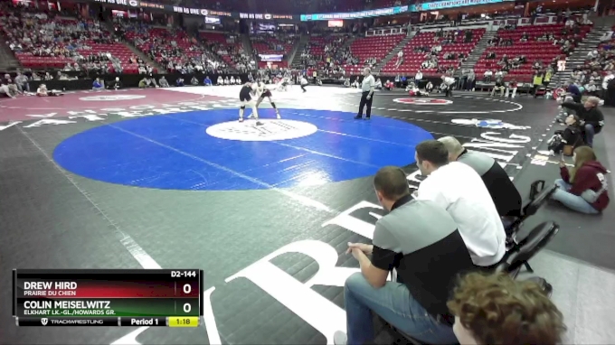 D2-144 lbs Champ. Round 1 - Drew Hird, Prairie Du Chien vs Colin ...