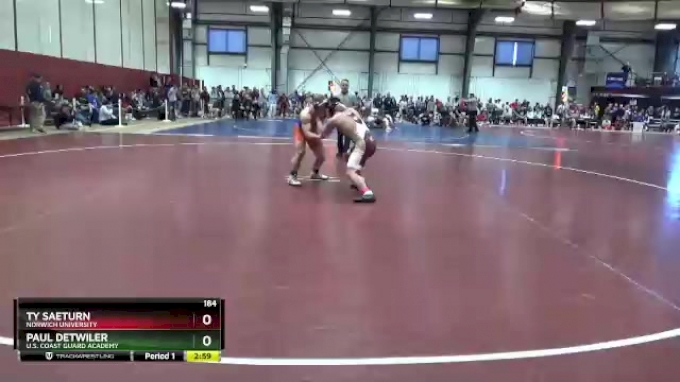 184 lbs Prelim - Ty Saeturn, Norwich University vs Paul Detwiler, U.s ...