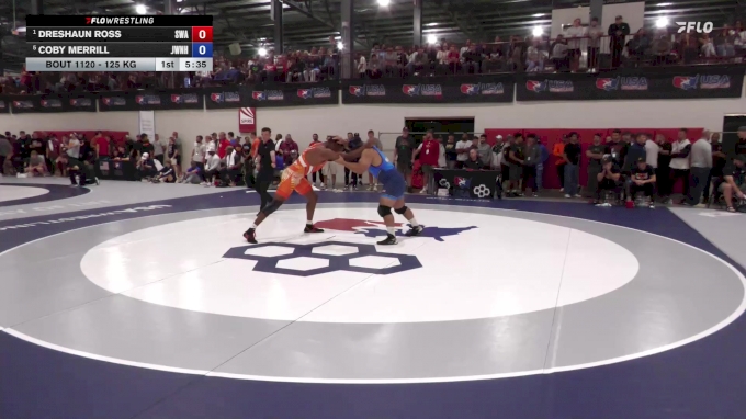 125 kg Semis - Dreshaun Ross, Sebolt Wrestling Academy vs Coby Merrill ...