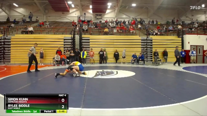 150 lbs Cons. Round 5 - Simon Kuhn, Hamilton Heights vs Rylee Biddle ...